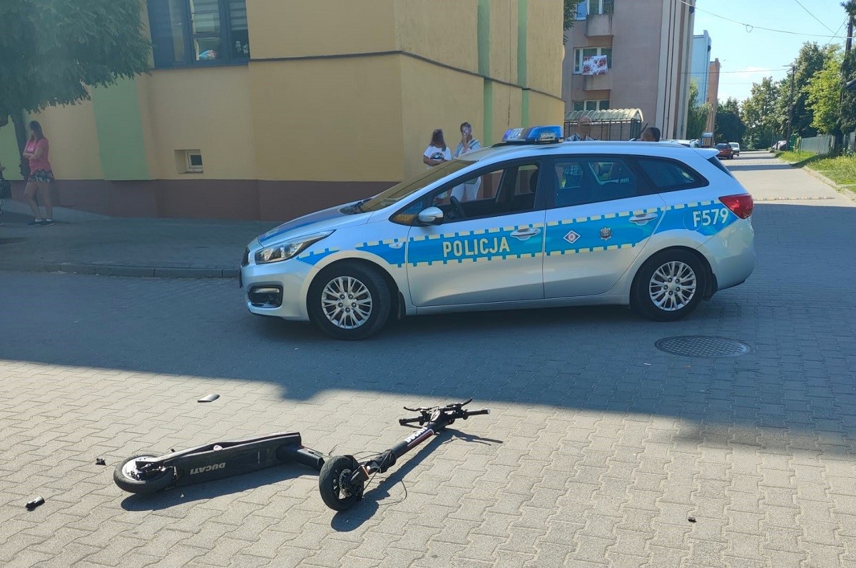 Wypadek 16-latka na hulajnodze elektrycznej - www.nasze.fm - regionalny portal informacyjny